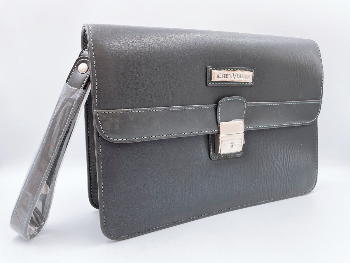 バレンティノ ALBERTA VALENTINO セカンドバッグ クラッチバッグ ポーチ ブラック HA016(セカンドバッグ)｜売買された ...
