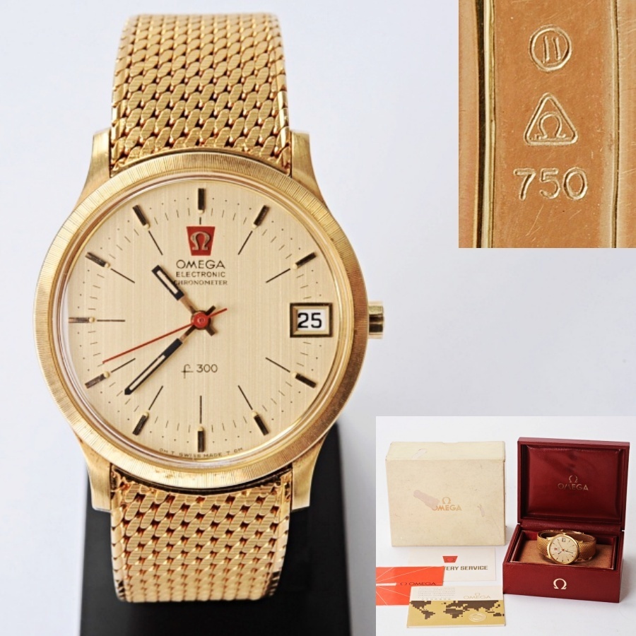 EH1726 オメガ エレクトロニック K18製 金無垢 130g OMEGA ELECTRONIC f300 男性用 腕時計 n(その他)｜売買されたオークション情報、yahooの商品情報を ...